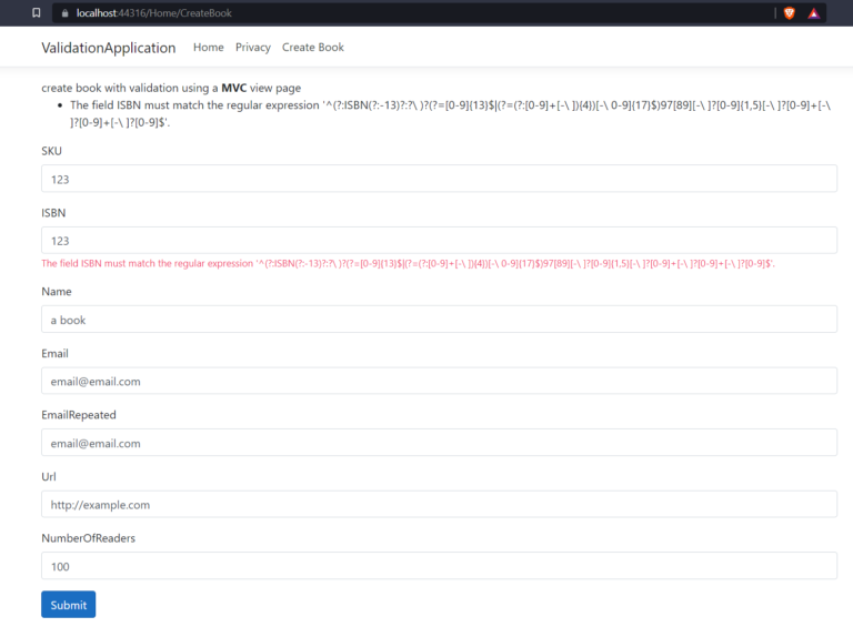 Server And Client Side Validations In Mvc And Razor Pages Software Particles