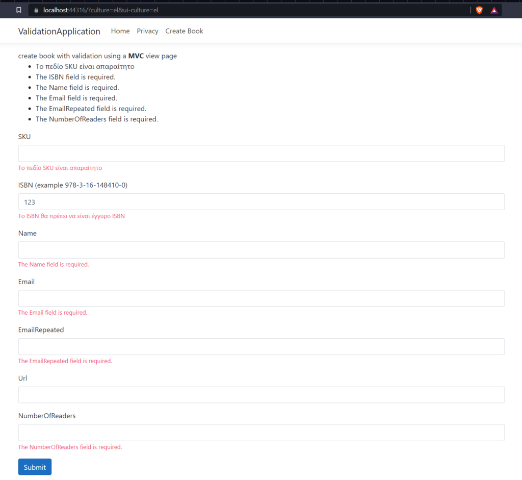 Server & Client side Validations in MVC and Razor Pages - Software Particles
