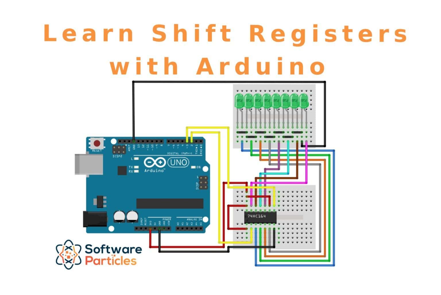 Learn How Shift Registers Work And How To Use Them Using Arduino Software Particles