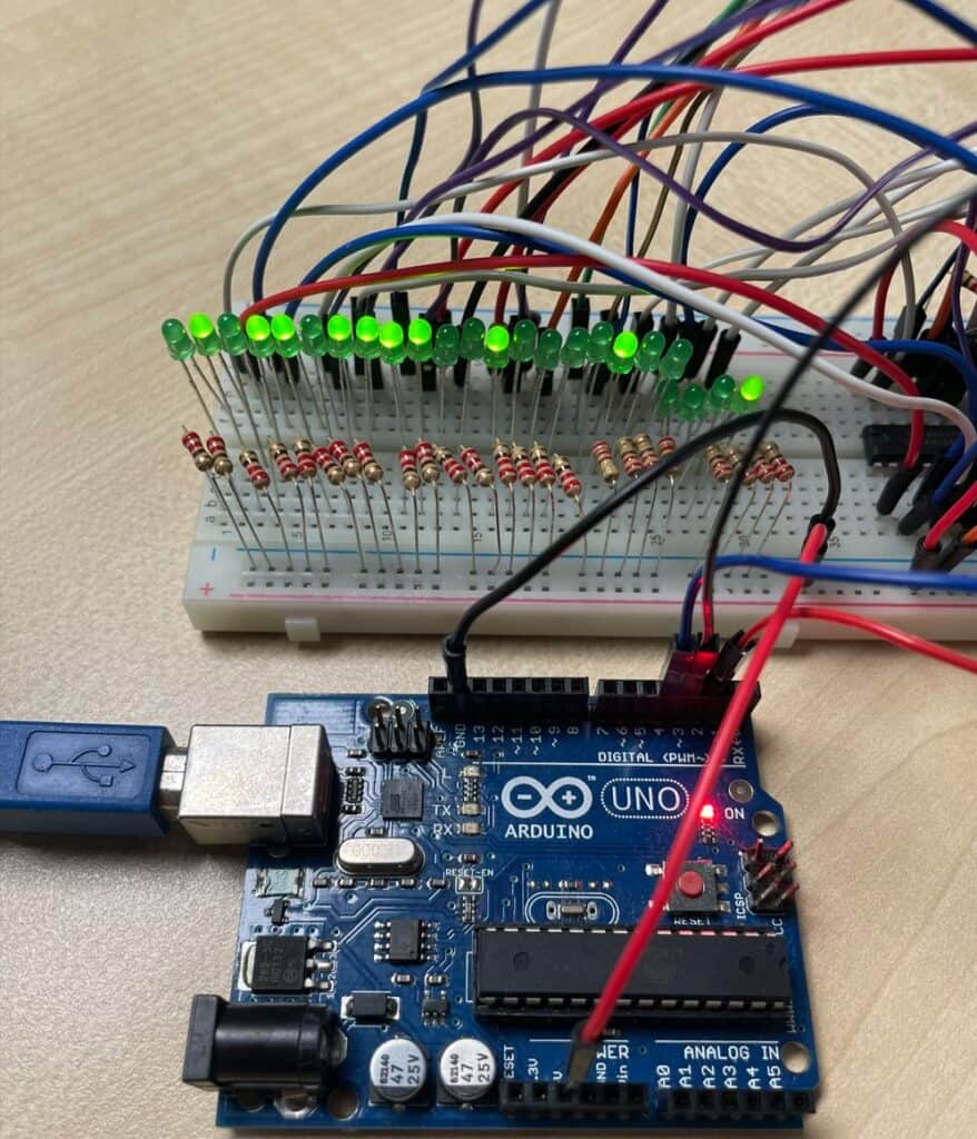 How To Connect 74hc595 Shift Register In Series And Control Multiple Pins Using Arduino